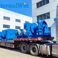 China Marine Hydraulic Winch Speed Range 0-10m/min Cable Drum Structure Automatic Brake for Smooth Operation for sale
