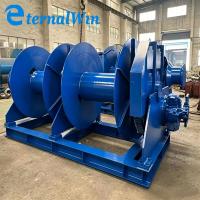 China Marine Hydraulic Winch Speed Range 0-10m/min Cable Drum Structure Automatic Brake for Smooth Operation for sale