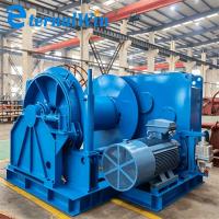 China Marine Hydraulic Winch Rated Speed 10m/min Drum Diameter 10-20mm 100-1000KN for sale