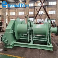 China Marine Hydraulic Winch Rated Speed 10m/min Drum Diameter 10-20mm 100-1000KN for sale