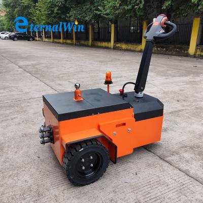 China 24V Battery Voltage Electric Tow Tug Dimensions 1300x850x1050mm Industrial Tow Vehicle Designed for Heavy Duty Transport for sale