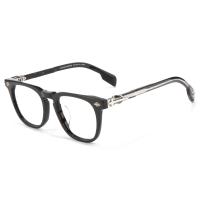China Solid Punk Style Full Rim Butterfly Shape Lightweight Durable Prescription Presbyopia Metal Accessory logo Glasses Famous Brands for sale