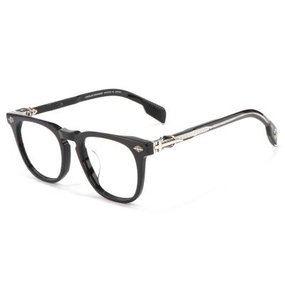 China Solid Punk Style Full Rim Butterfly Shape Lightweight Durable Prescription Presbyopia Metal Accessory logo Glasses Famous Brands for sale