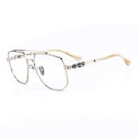 China CH8077 High Quality Oversize Titanium Pilot Solid Y2K Luxury Brand Women Custom Made Party clear Frame Glasses for Unisex Men for sale