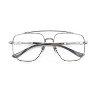 China CH8077 High Quality Oversize Titanium Pilot Solid Y2K Luxury Brand Women Custom Made Party clear Frame Glasses for Unisex Men for sale