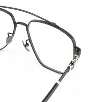 China CH8077 High Quality Oversize Titanium Pilot Solid Y2K Luxury Brand Women Custom Made Party clear Frame Glasses for Unisex Men for sale
