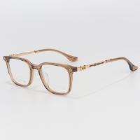 China 8293 Spec Premium Classic Hot Black Transparent Grey Tea Women Men Prescription Presbyopia Luxury Brand Glasses Acetate Eyewear for sale