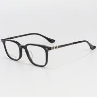 China 8293 Spec Premium Classic Hot Black Transparent Grey Tea Women Men Prescription Presbyopia Luxury Brand Glasses Acetate Eyewear for sale