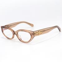 China Classic cat Eye Black Silver Brown Optical Prescription Presbyopia Multi Focus Luxury Brand Light Not Easily Deformed Glasses for sale