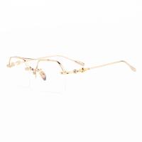 China Women's Men's Pilot Half Frame Black Optical Prescription Presbyopia Large Frame Luxury Brand Light Frames for Eye Glasses Eyes for sale
