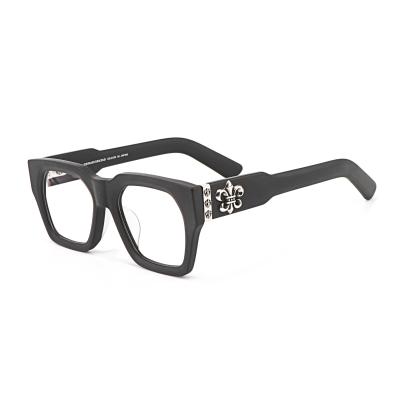 China Thick Acetate Tortoiseshell Transparent Gray Green Optical Prescription Multifocal Smooth Verified Men Glasses Eyewear Merchants for sale
