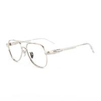 China Advanced Pure Titanium Eyeglass Frame Gold Silver Optical Prescription Luxury Brand pilot Reading Glasses Women Thick Eye Frame for sale