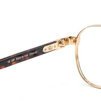 China Advanced Pure Titanium Eyeglass Frame Gold Silver Optical Prescription Luxury Brand pilot Reading Glasses Women Thick Eye Frame for sale