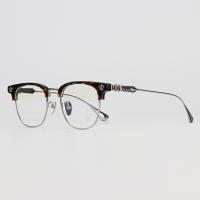 China 8305 Ultra Light Corrosion-resistant Unisex Face Shape Fit Solid Green Titanium Acetate Oval Lens Computer Reading Eye Glasses for sale