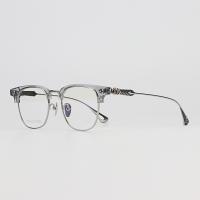 China 8305 Ultra Light Corrosion-resistant Unisex Face Shape Fit Solid Green Titanium Acetate Oval Lens Computer Reading Eye Glasses for sale