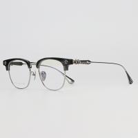 China 8305 Ultra Light Corrosion-resistant Unisex Face Shape Fit Solid Green Titanium Acetate Oval Lens Computer Reading Eye Glasses for sale