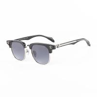 China Round Retro New Style Model Unisex Custom logo Women 2024 Luxury Brand China Manufacturers Classic Daily Wear Light Sunglasses for sale