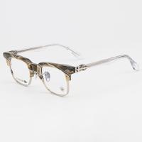 China Marble White Frame Unisex Punk Style Square Semi-Rimless Marble Print Anti-Blue Light Blocking Prescription Reading Glasses for sale