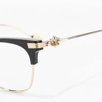 China Cool Classic Punk  Unisex Black Gold Optical Presbyopia Multifocal Luxury Brand Men's Prescription Eye Glasses Fashion for Women for sale