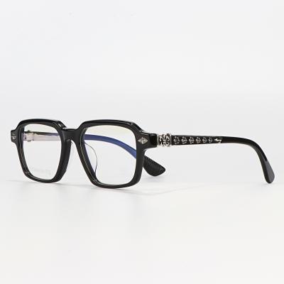 China 2025 New Green Color Computer Acetate Student Teacher Special Rectangular Customized Logo Optical Prescription Women Men Glasses for sale