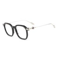 China Irregular Shape Black Silver Color Punk Full Rim Optical Prescription Presbyopia Multifocal Lightweight Glasses Order Online for sale