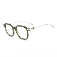 China Irregular Shape Black Silver Color Punk Full Rim Optical Prescription Presbyopia Multifocal Lightweight Glasses Order Online for sale