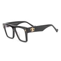China Cool Handsome Thick Black White Transparent Full Rim Durable Optical Prescription Presbyopia Glasses Eyeglasses Frames for Men for sale