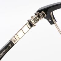 China Retro Versatile Half Frame Anti Blue Light Black Silver Optical Prescription Presbyopia Multi Focus Luxury Brand Light Glasses for sale