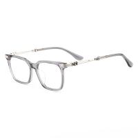China Vintage Large Frame Silver Gray Green Optical Prescription Presbyopia Multi Focus Luxury Brand Stylish Computer Glasses Frames for sale