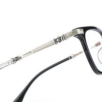 China Vintage Large Frame Silver Gray Green Optical Prescription Presbyopia Multi Focus Luxury Brand Stylish Computer Glasses Frames for sale