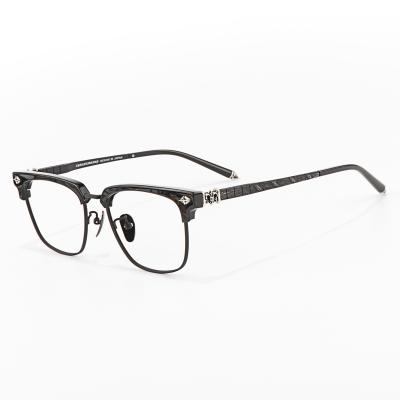 China Unique Design Eyeglass Transparent Women Men Optical Prescription Luxury Brand Chinese Ancient Style Finely Carved Women Glasses for sale