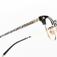 China Unique Design Eyeglass Transparent Women Men Optical Prescription Luxury Brand Chinese Ancient Style Finely Carved Women Glasses for sale