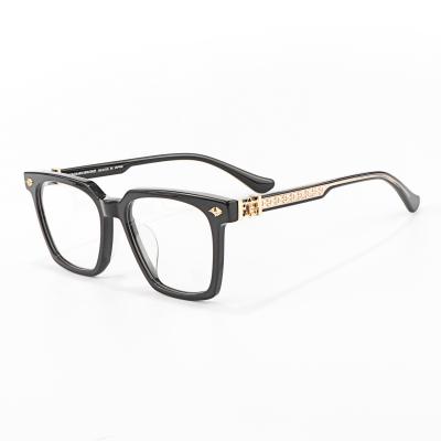 China Special Acetate Gold Silver Optical Prescription Presbyopia Multifocal Luxury Brand Young Makeup Fashion Eye Glasses for Men for sale