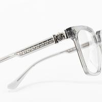China Special Acetate Gold Silver Optical Prescription Presbyopia Multifocal Luxury Brand Young Makeup Fashion Eye Glasses for Men for sale