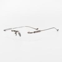 China Top Rimless Titanium Optical Prescription Luxury Brand Hot Selling Refined Elegant Women's Men's Medical Glasses Eyeglasses for sale