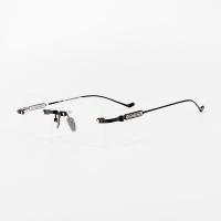 China Top Rimless Titanium Optical Prescription Luxury Brand Hot Selling Refined Elegant Women's Men's Medical Glasses Eyeglasses for sale