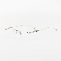 China Top Rimless Titanium Optical Prescription Luxury Brand Hot Selling Refined Elegant Women's Men's Medical Glasses Eyeglasses for sale