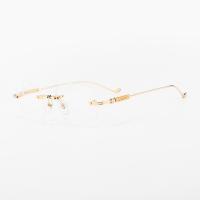 China Top Rimless Titanium Optical Prescription Luxury Brand Hot Selling Refined Elegant Women's Men's Medical Glasses Eyeglasses for sale