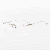 China Top Reader Grade Pure Titanium Black Gold Gun Silver Optical Prescription Luxury Brand Frameless Wholesale Glasses Manufacturer for sale