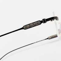 China Top Reader Grade Pure Titanium Black Gold Gun Silver Optical Prescription Luxury Brand Frameless Wholesale Glasses Manufacturer for sale