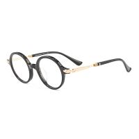 China Literature Round Frame Tortoiseshell Transparent Optical Prescription Presbyopia Women Girl Wholesale Customization Glasses for sale