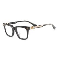 China Good Quality Light Acetate Black Silver Gold  Optical Prescription Presbyopia Multifocal Glasses Shop Eyeglass Frame for Women for sale