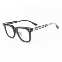 China Acetate Fiber Black Gold Silver Tortoiseshell Transparent Gray Optical Prescription Presbyopia Multifocal Luxury Brand Glasses for sale