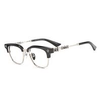 China Gentleman Half Frame Black Gold Tortoise Transparent Green Optical Prescription Presbyopia Multifocal Luxury Glasses for Women for sale