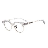 China Gentleman Half Frame Black Gold Tortoise Transparent Green Optical Prescription Presbyopia Multifocal Luxury Glasses for Women for sale