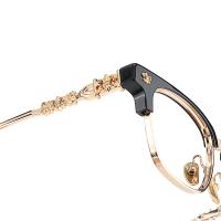 China Gentleman Half Frame Black Gold Tortoise Transparent Green Optical Prescription Presbyopia Multifocal Luxury Glasses for Women for sale