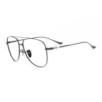 China Luxury Brand Pure Titanium Lightweight Anti Blue Light pilot Optical Prescription Presbyopia Multifocal Myopia Glasses for Men for sale