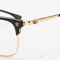 China 2025 New Years Titanium Acetate Lightweight Fashionable Solid Semi-Rimless Eyesight Reader Glasses Frames for Unisex All Face for sale
