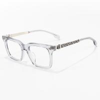 China 2025 Trending Optical Medical Eyewear Eyeglasses Frames Print Geometric Rectangle Lightweight Fast Delivery Unisex Y2k Glasses for sale