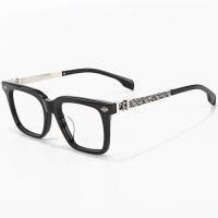 China 2025 Trending Optical Medical Eyewear Eyeglasses Frames Print Geometric Rectangle Lightweight Fast Delivery Unisex Y2k Glasses for sale